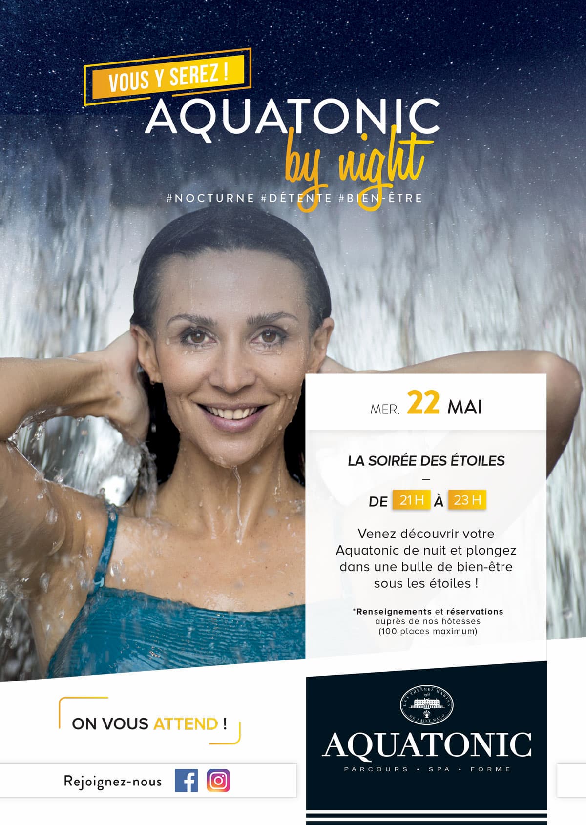 Aquatonic by Night | Aquatonic Paris Val d’Europe