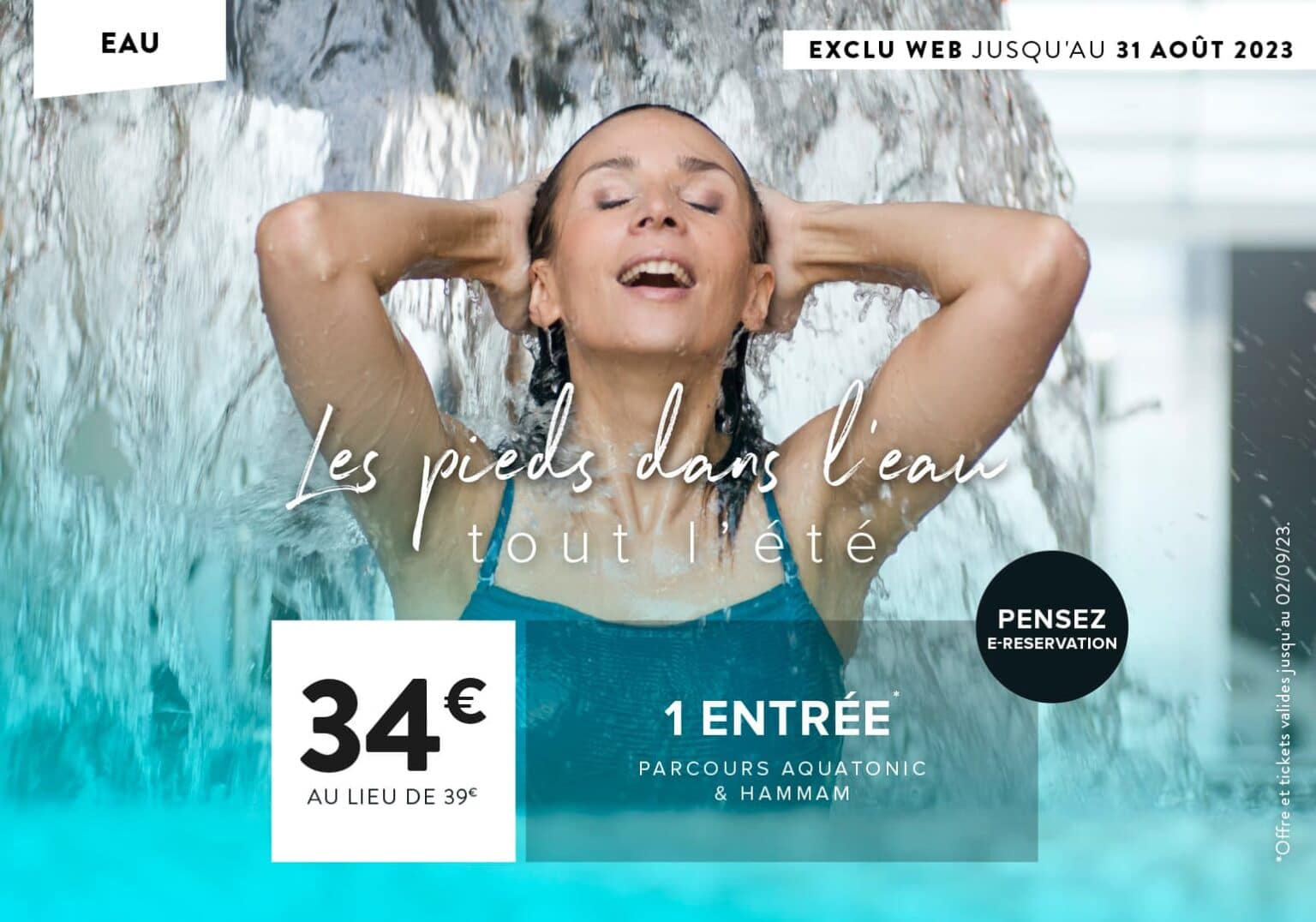 Salle de sport, espace aquatique & Spa : Aquatonic Paris Val d'Europe